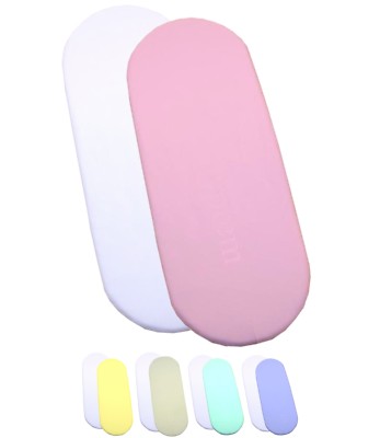BabyPrem 74 / 76 x 28cm Pack 2 Fitted Moses Basket Pram Mattress Sheets ...
