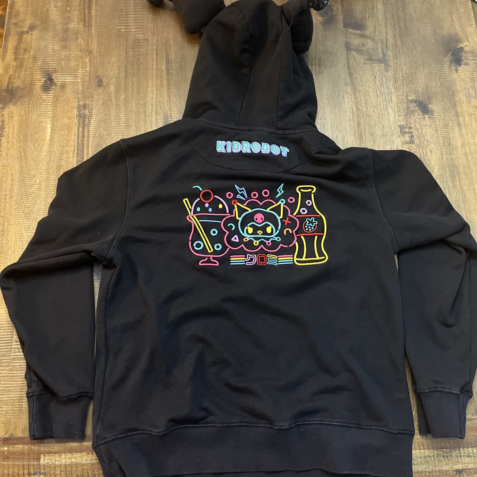 2022 HELLO KITTY AND FRIENDS KUROMI Kidrobot HOODIE LIMITED EDITION OUT ...