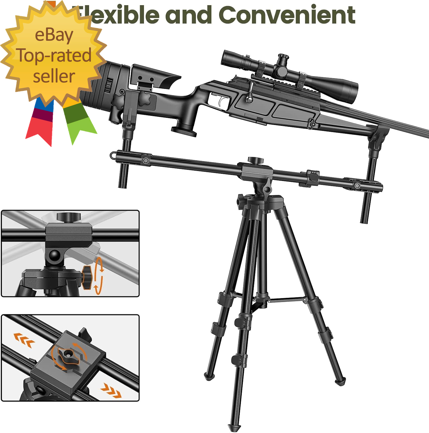 Hunting Rests Shooting Tripod with Dual Frame Flexible Orientation ...