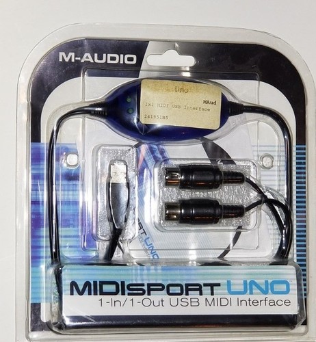 M-Audio USB Midisport Uno Portable 1-in/1-out MIDI Interface via USB ...
