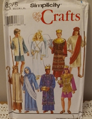 Christmas Nativity Costumes Simplicity Crafts 8275 Costume Pattern Size ...