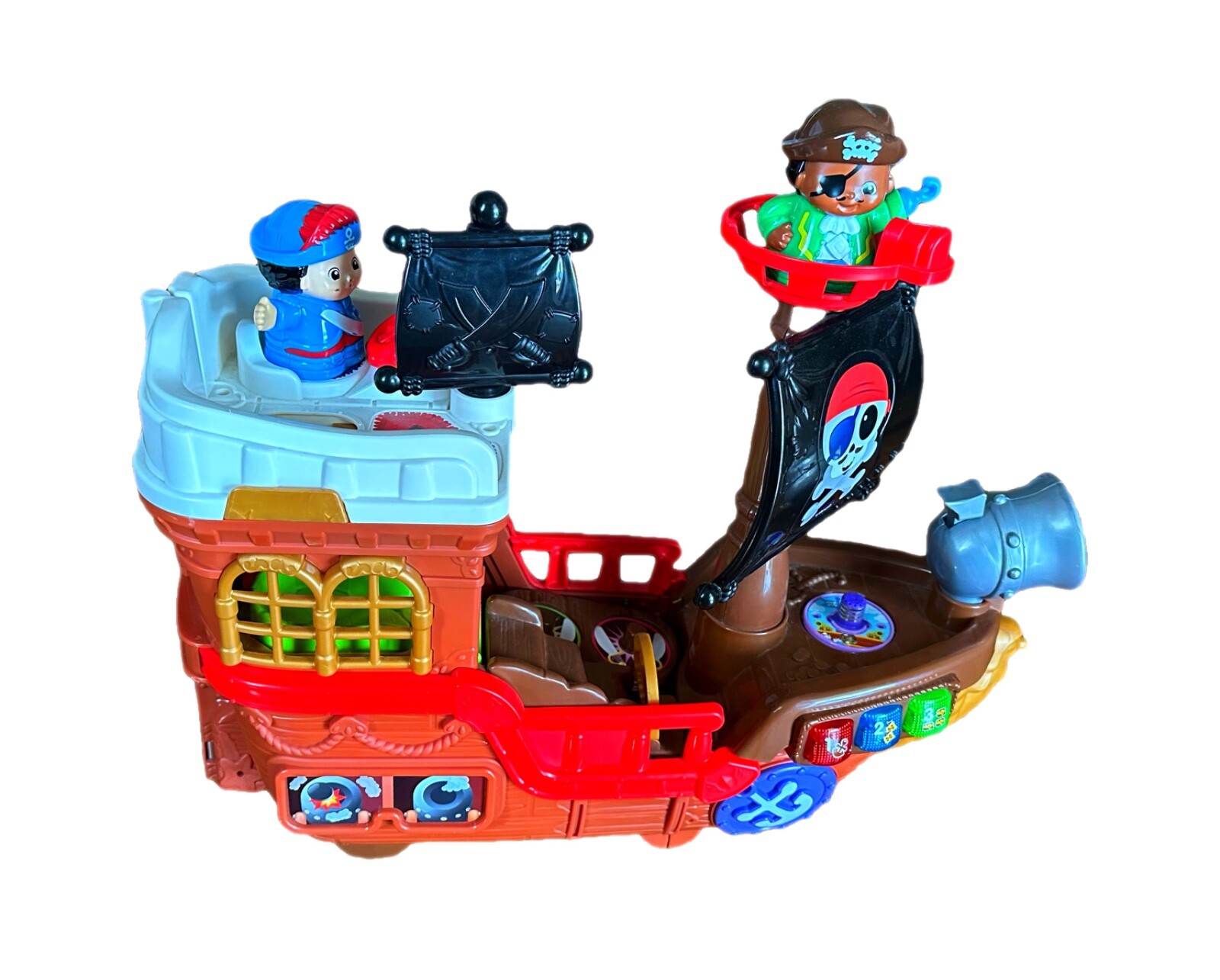 VTech Treasure Seekers Fold Out Pirate Ship w/People Figures Lights ...