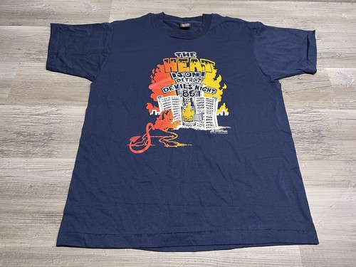 Reimagined 1986 Detroit Devils Night T-Shirt Vintage Blank NOS Large ...