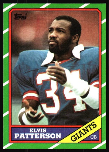 1986 Topps Elvis Patterson Rookie #153 New York Giants | eBay
