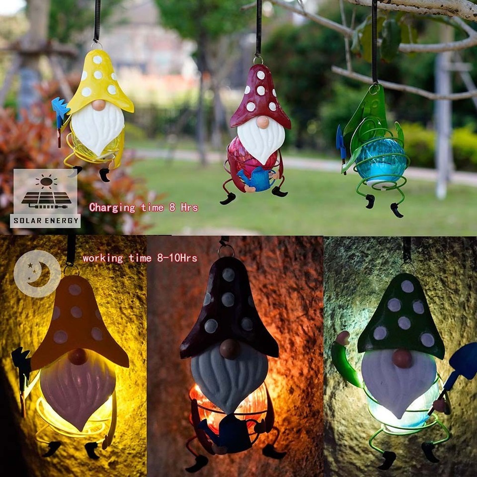 Garden Bounce Toy Spring-Loaded Toy Built-in Solar Charger Colorful ...