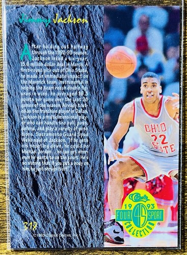 1993 Classic Four Sport Collection #318 Jimmy Jackson Rookie Ohio State ...