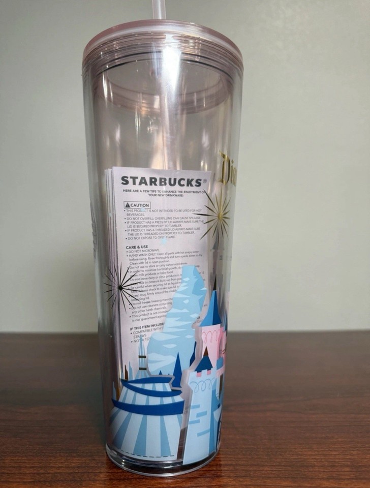 Disney Starbucks Disneyland Sleeping Beauty Castle Venti Cold Cup ...