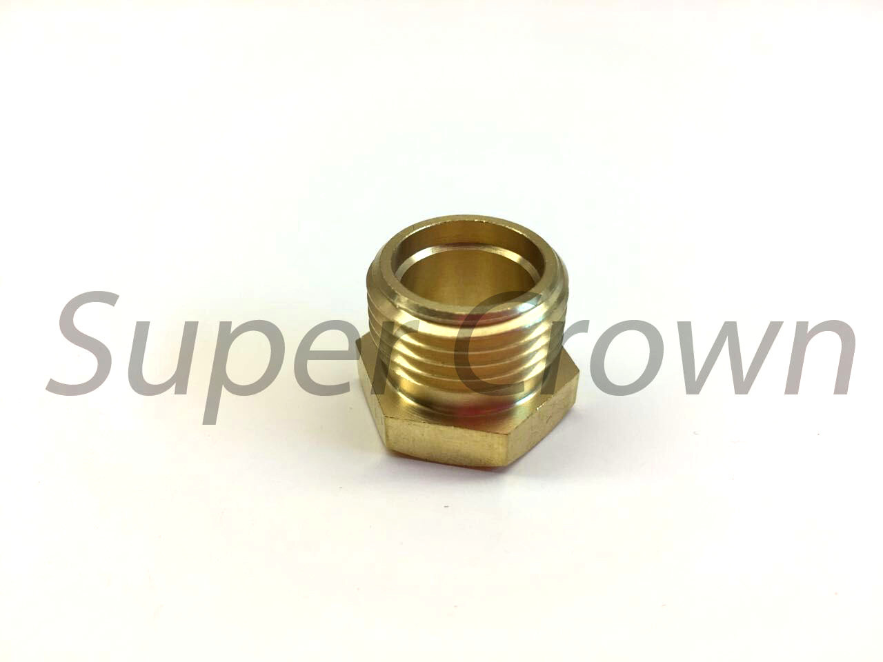M18x1.5P BRASS THREADED MALE COMPRESSION SLEEVE BUSHING NUT TUBE ...