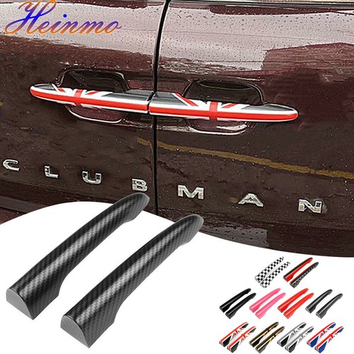 Carbon Look Car Rear Trunk Door Handle Cover Trim For Mini Clubman R55 ...
