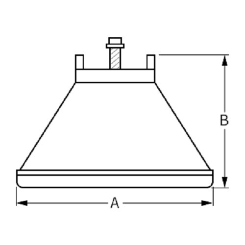 Metal Channel Roof Support Feet, Unistrut Foot, Threaded Unistrut ...