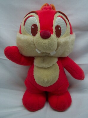 Walt Disney CUTE ORANGE RED CHIP CHIPMUNK 8" Plush STUFFED ANIMAL Toy ...