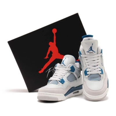 Nike GS Air Jordan 4 Retro "Industrial Blue" HF4281-141 Sneakers ...