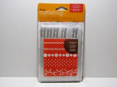 Cricut Cuttlebug Just My Type 5 Embossing Borders NEW in Package | eBay