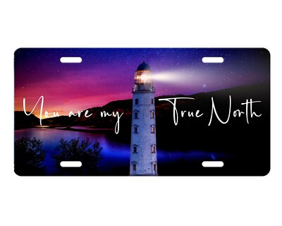 True North Lighthouse Decorative Front License Plate Cute Car License ...