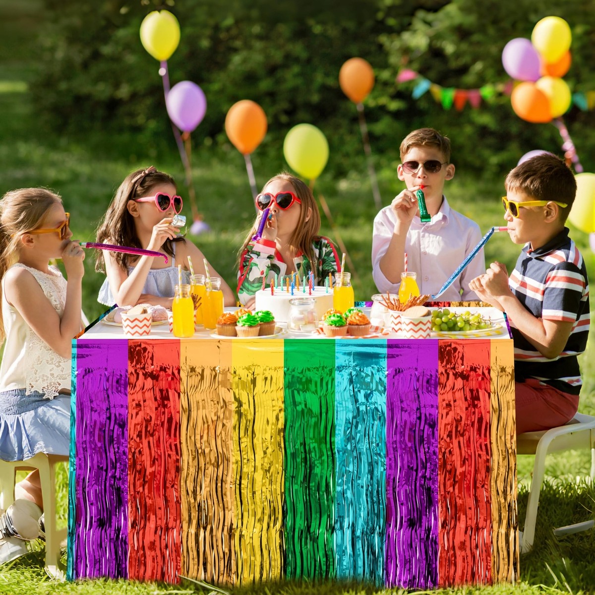 Rainbow Party Table