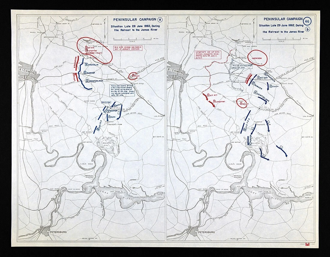 James River Civil War Map