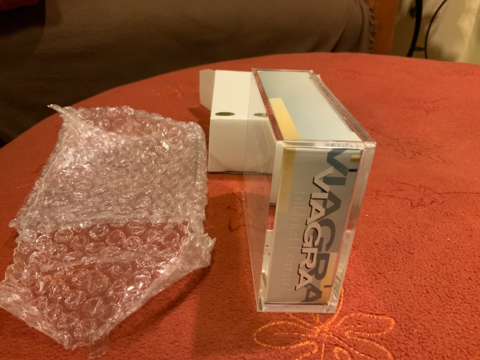 NIB Vintage Viagra Paperweight in Original Box Gag Gift Pfizer Drug Rep ...