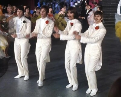 The Beatles Singing In White Suit 8x10 Picture Celebrity Print | eBay