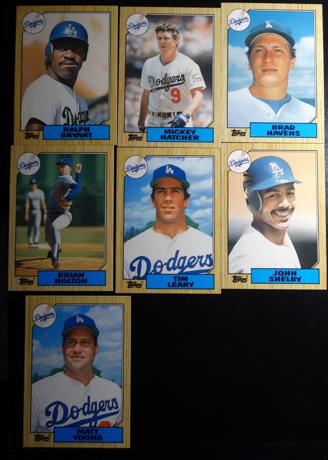 1987 Topps Traded Los Angeles Dodgers Team Set of 7 Baseball Cards | eBay