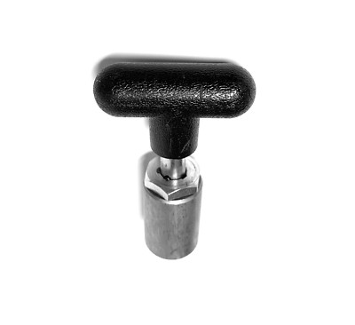 T Handle Spring Loaded Steel Body Pull Pop Pin 3/8" Locking Straight H ...