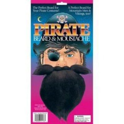 Pirate Set Includes Goatee, Moustache and Eye Patch - Perfect for ...