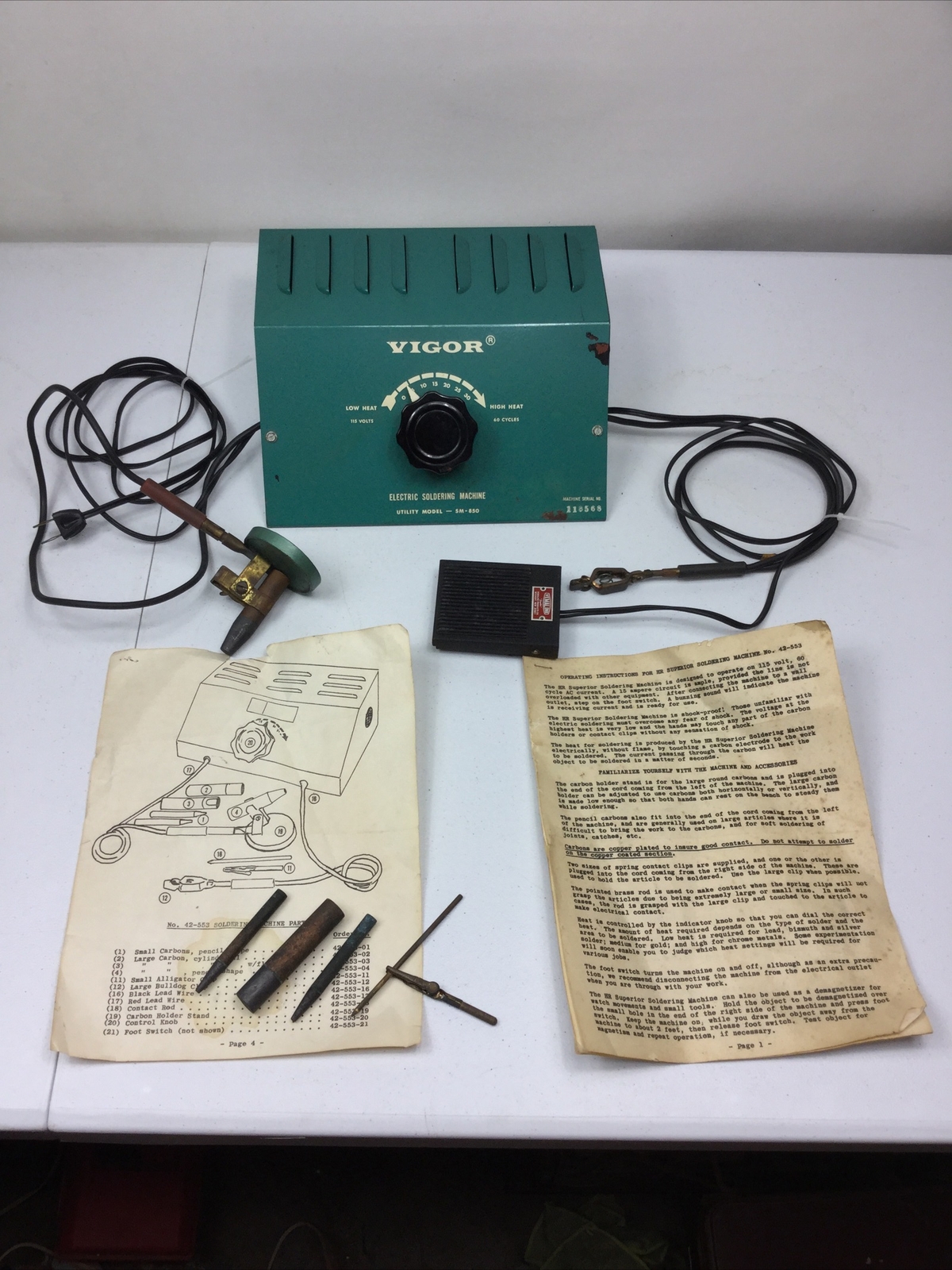 Vigor SM-850 Electric Soldering Machine Watchmakers Jeweler Soldering ...