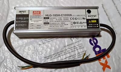 Meanwell HLG-185H-C1050A 200W 95V~190V LED Driver Power Supply | eBay