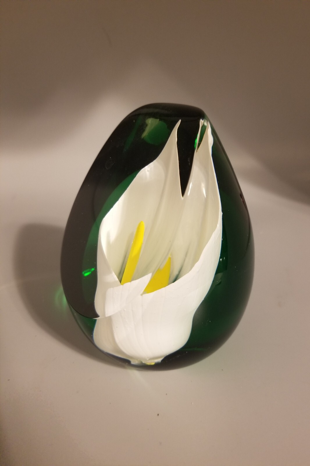 Rare Caithness Edinburg Scotland Limited Edition Calla Lily Paperweight ...