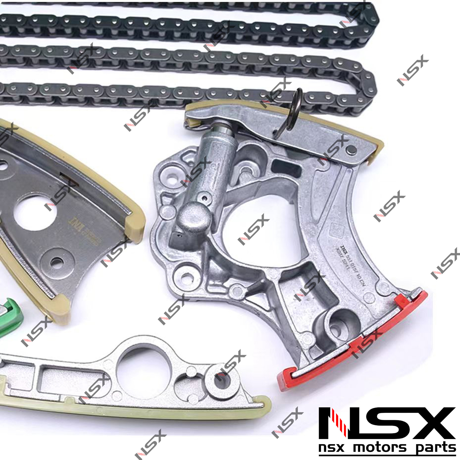12X OEM INA Timing Chain Kit For Audi A4 A6 S5 Q5 Q7 A8 VW Touareg ...