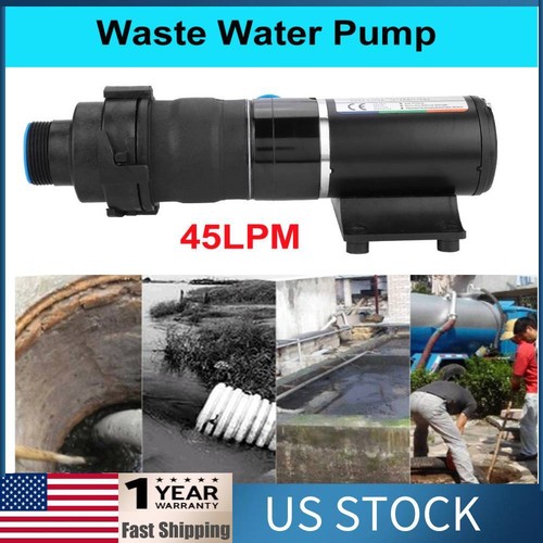 12V Waste Water Pump 45LPM 12GPM Durable RV Pump Kitchen Industry High ...