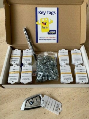 Car Key Tags 200 With Rings To Identify your vehicles,Car.commercials,m ...