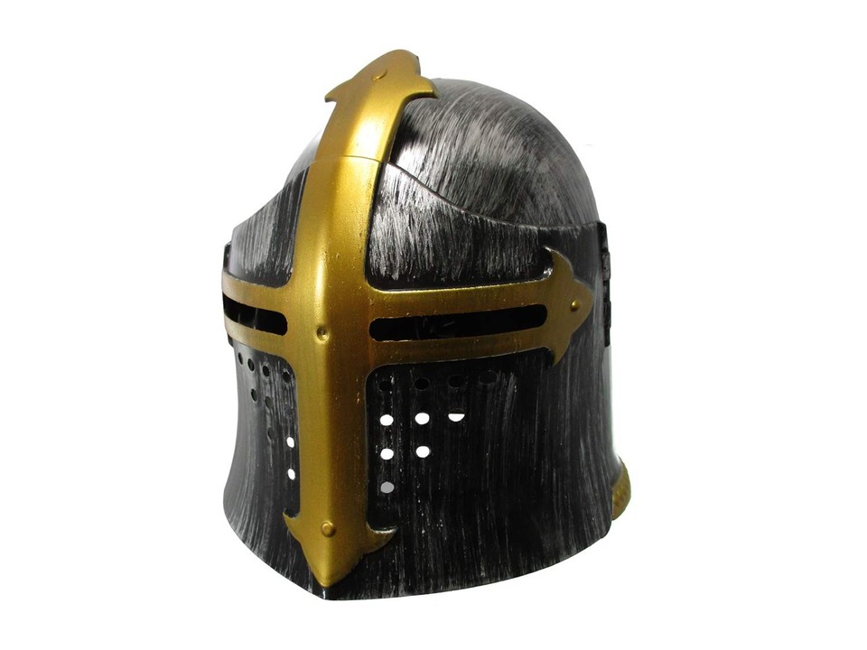 Adult Child Medieval Jousting Templar Knight Crusader Helmet Armor Mask ...