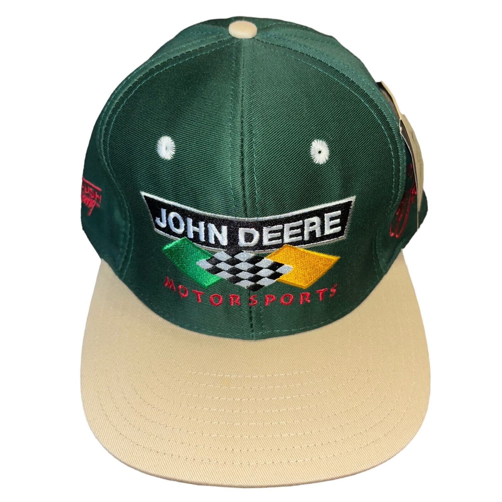 Vintage John Deere Motorsports Charlotte 1998 two-tone Tonkin Inc. hat ...