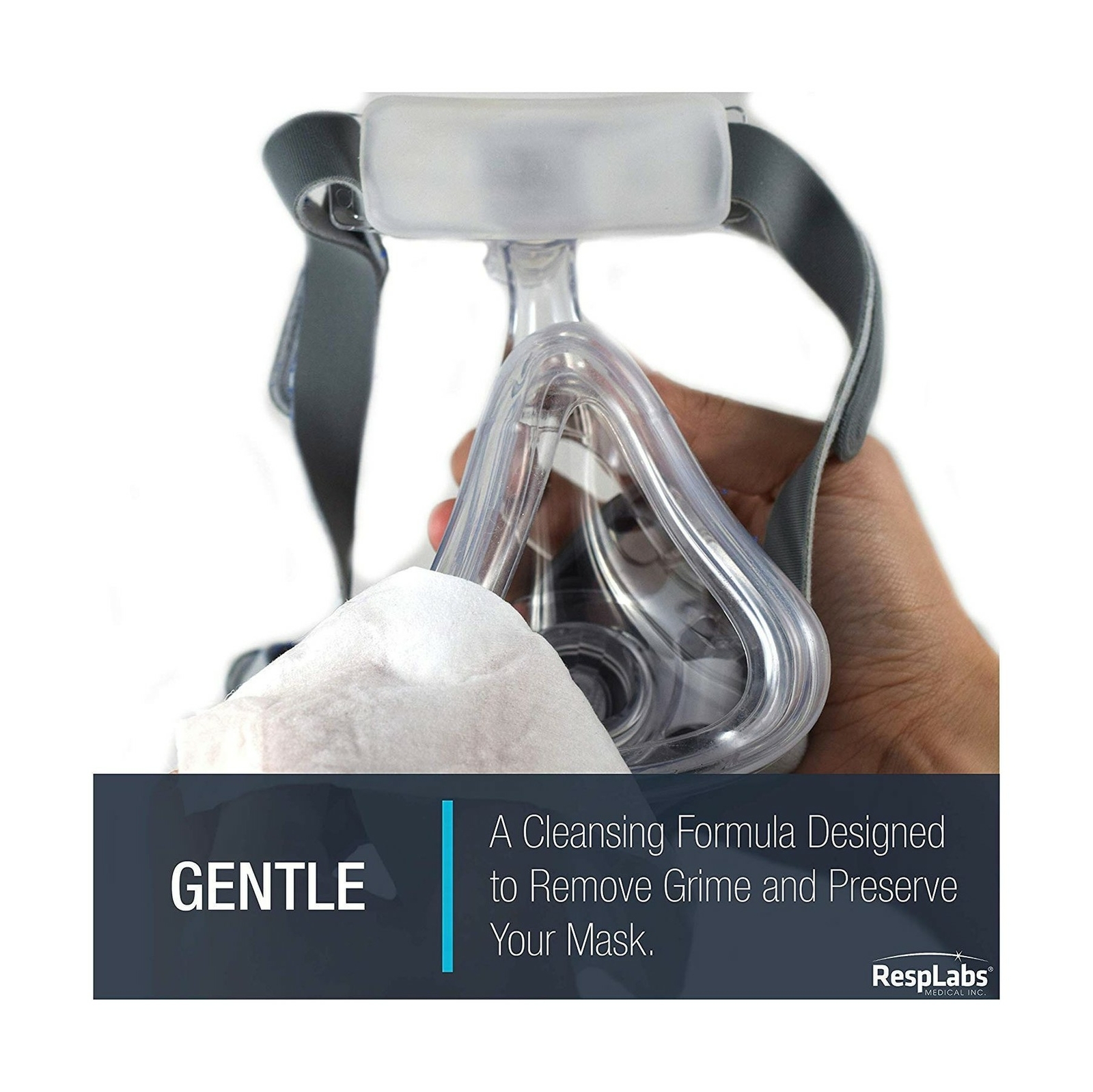 RespLabs CPAP Mask Wipes, 110 Pack Bottle - Unscented and Lint-free ...