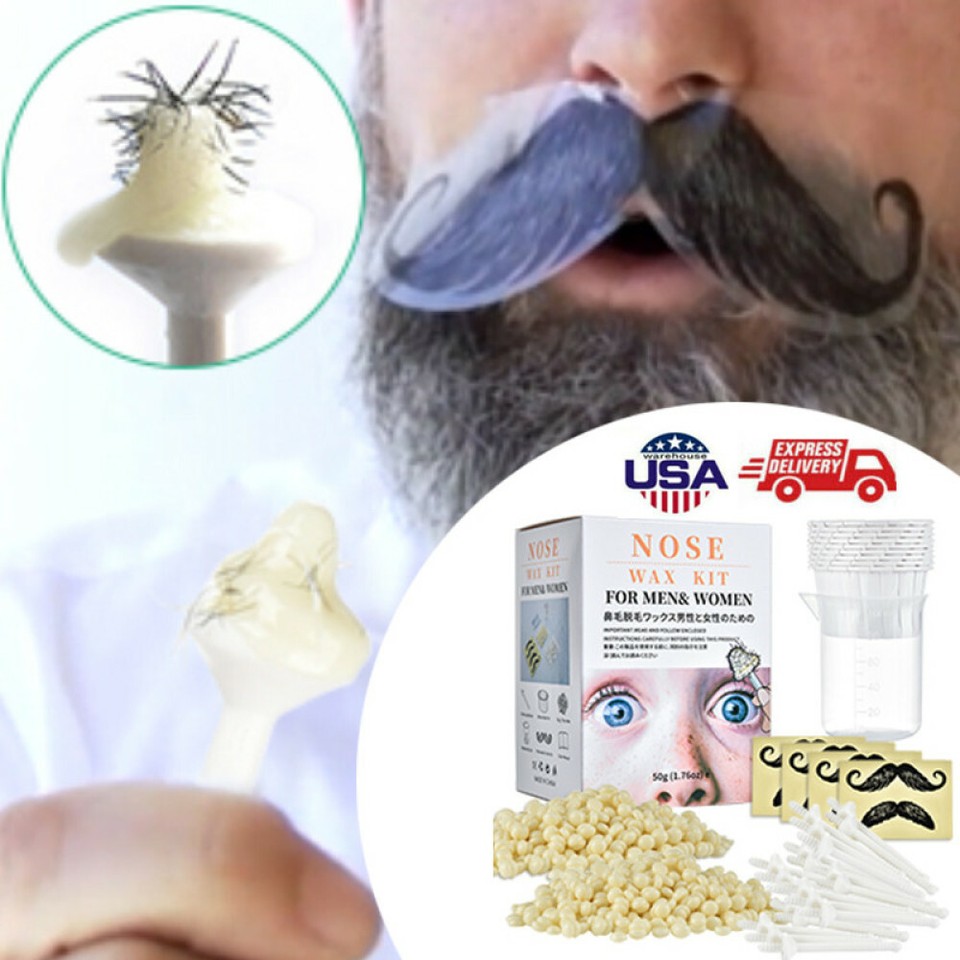 Nose Wax Nose Hair Wax Kit for Men and Women Nose Hair Removal Wax ...