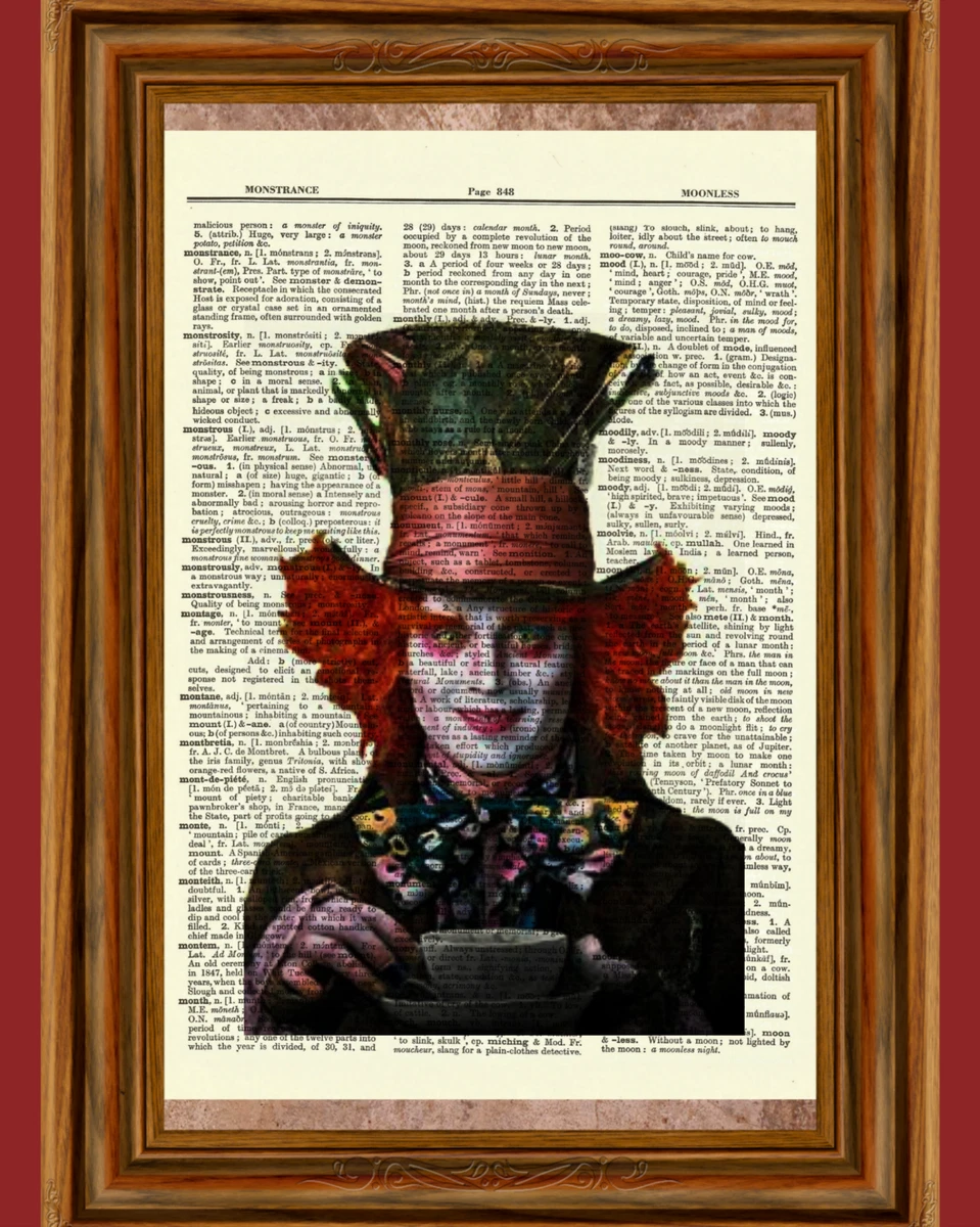 Alice In Wonderland Tim Burton Mad Hatter Poster