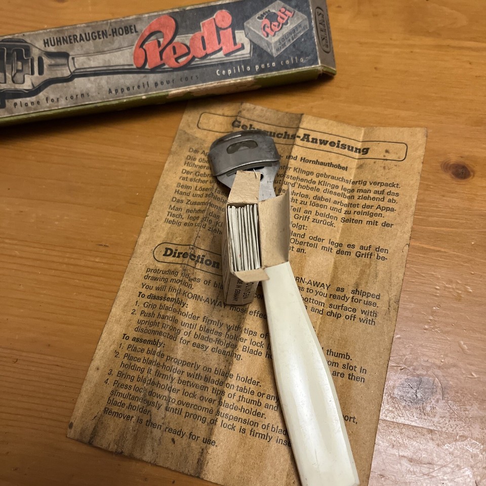 Redi Plane for Corns MCM Razor Huhneraugen Hobel w/ Solingen Razors | eBay