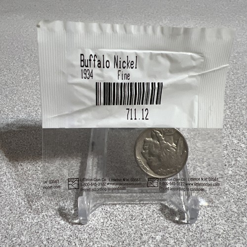 1934 Buffalo Nickel Littleton Package Fine | eBay