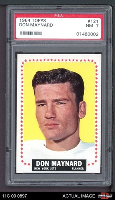 1964 Topps #121 Don Maynard Jets HOF UTEP PSA 7 - NM | eBay