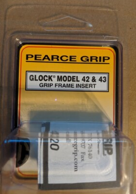 Pearce Grip Frame Insert for Glock 42 & 43 Cavity Plug PG-FI42 ...
