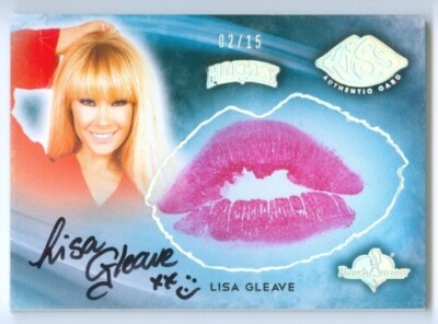 LISA GLEAVE "KISS AUTOGRAPH CARD /15" BENCHWARMER HOCKEY 2014 | eBay