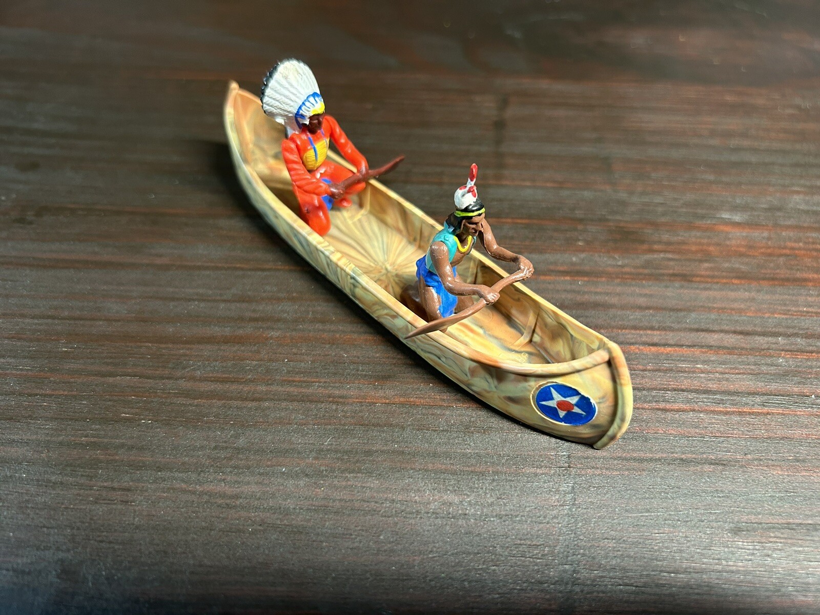 Vintage Britains Herald Indian Canoe - 54mm - Plastic - Toy Soldiers ...