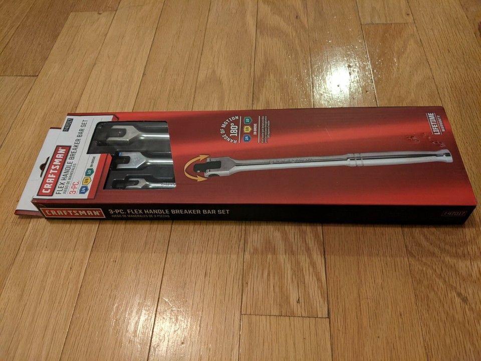 Craftsman 3-Piece Flex Handle Breaker Bar Set - Brand New | eBay