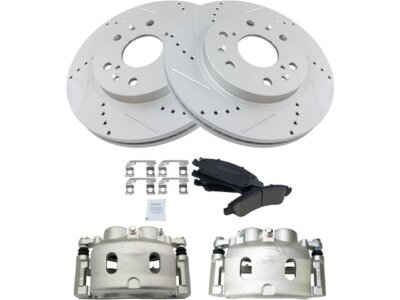 TRQ 84HS98G Front Brake Pad Rotor and Caliper Set Fits 2008-2018 GMC ...