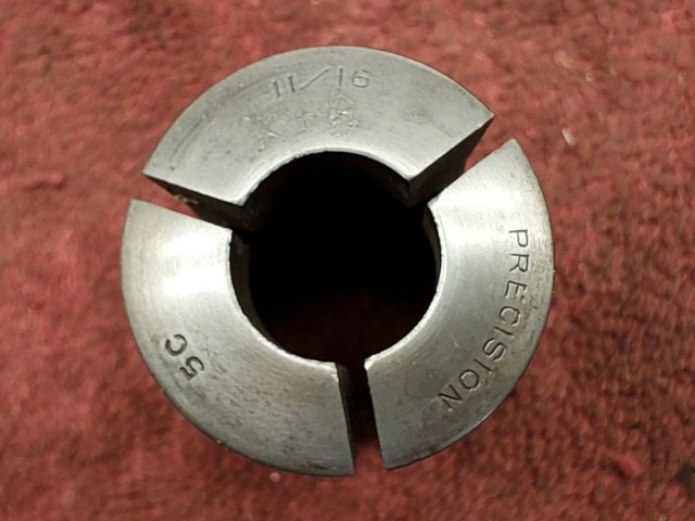 Precision 11/16" Steel Round 5C Collet w/External Threads Only for sale ...