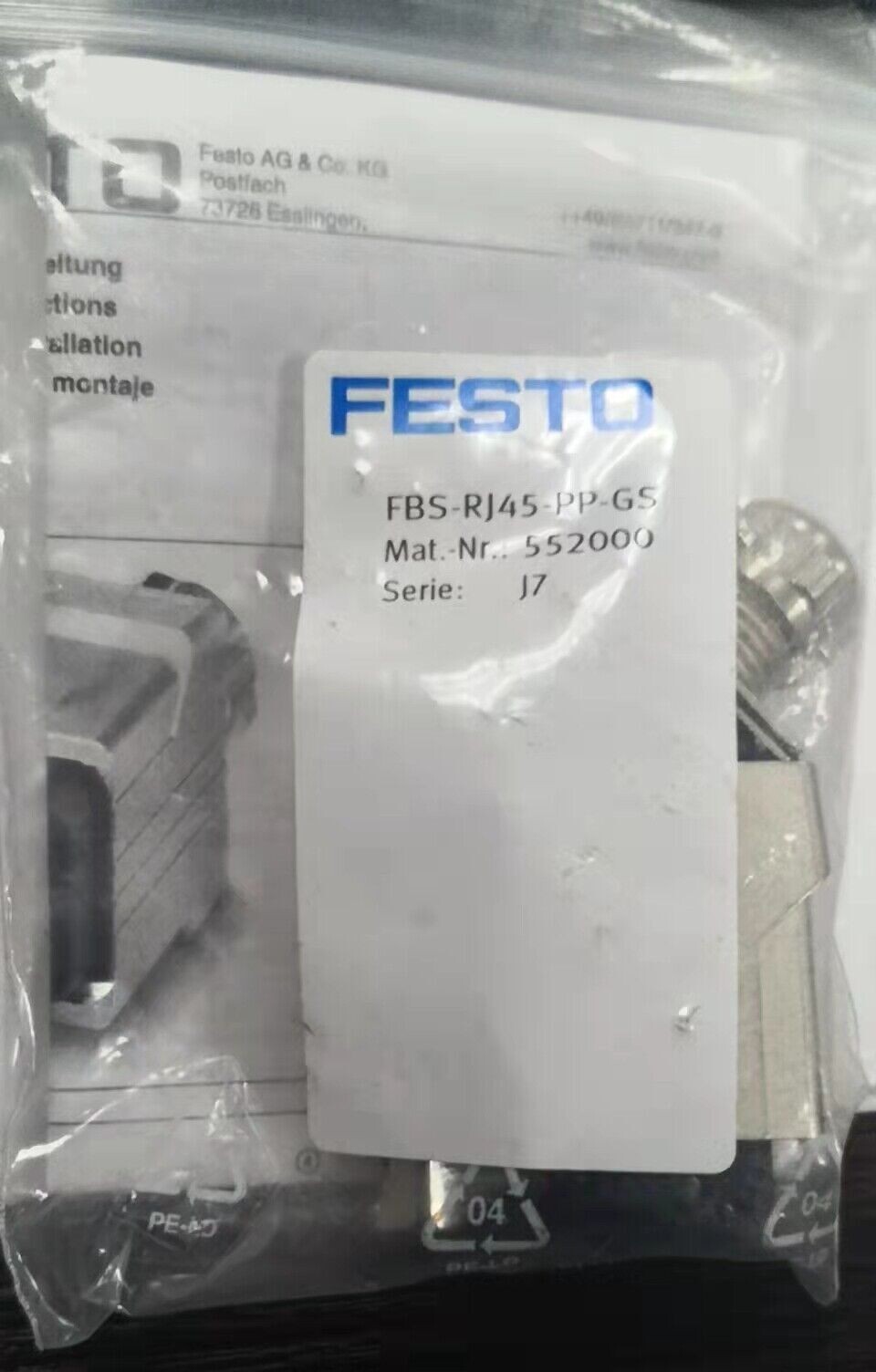 MINT CONDITION Festo FBS-RJ45-PP-GS ( **SAMEDAY SHIPPING AVAILABLE** | eBay