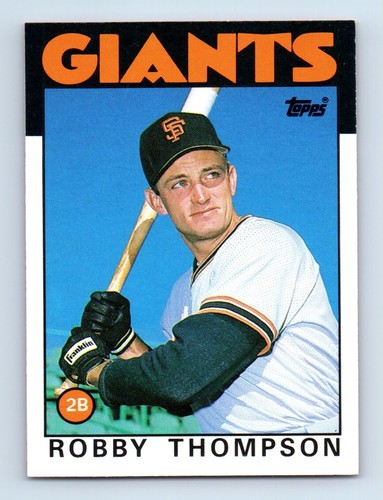 1986 Topps Traded Robby Thompson San Francisco Giants #113T | eBay