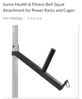 Sunny Health & Fitness Belt Squat Attachment for Power Racks and Cages | eBay
