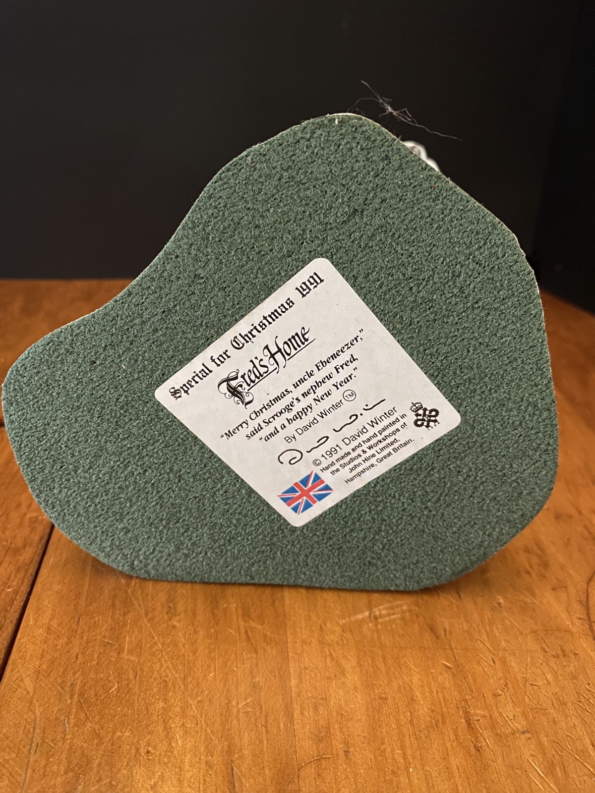 "Fred's Home," David Winter Cottages, Special for Christmas 1991, 7-3/4" Tall | eBay