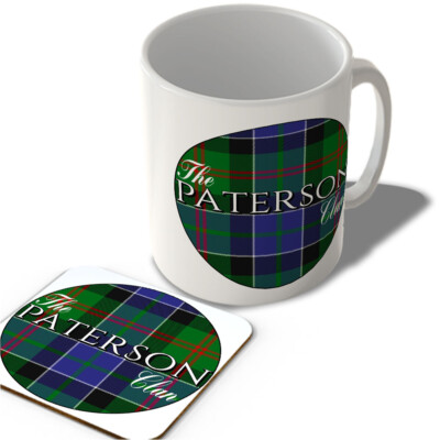 The Paterson Clan - Paterson Tartan - (Circle Background) - Scottish ...